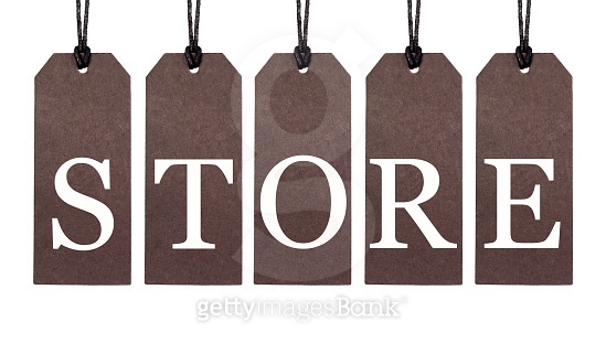Store Tag isolated on white 이미지 (524084633) - 게티이미지뱅크