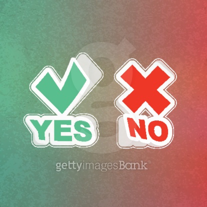 Yes and No icon. 이미지 (467427009) - 게티이미지뱅크