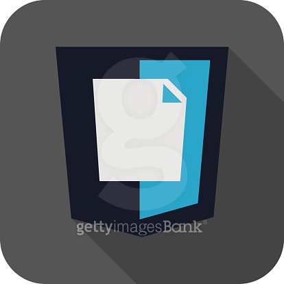vector illustration of dark blue shield with script sheet, isola 이미지 ...