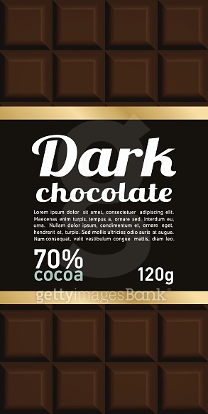 Seamless dark chocolate. Pattern. Label design. Background, vector 이미지 ...