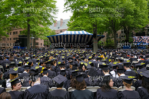 Yale University graduation ceremonies (474306156) - 게티이미지뱅크