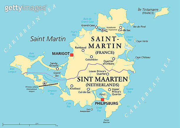 Saint Martin Political Map (470267074) 일러스트, 무료 일러스트 - 게티이미지뱅크