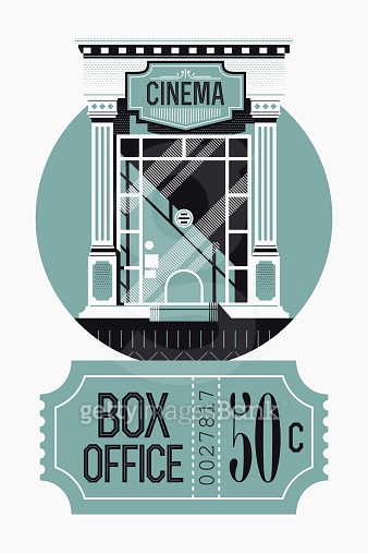 Box office concept design with movie theater tickets booth 이미지 ...