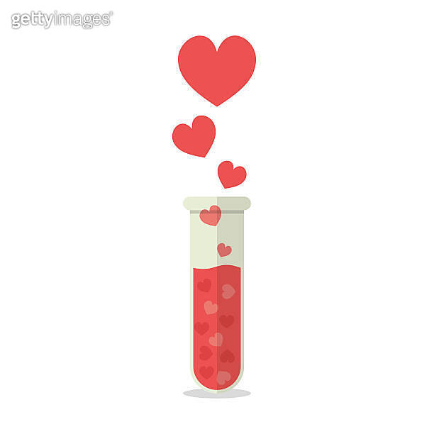 Heart Symbols coming out of a Test Tube 이미지 (494388142) - 게티이미지뱅크