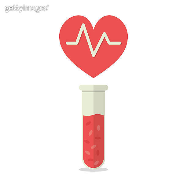Heart Symbol coming out of a Test Tube 이미지 (494388380) - 게티이미지뱅크