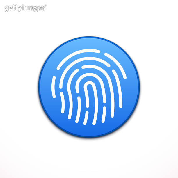 ID app icon. Fingerprint vector illustration 이미지 (495575338) - 게티이미지뱅크