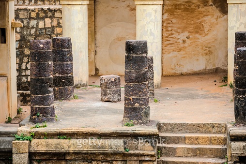 part of ruins Vijaynagara Fort Tanjore ancient monument (485322442 ...