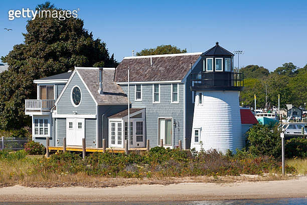 Lewis Bay Lighthouse in the morning, Hyannis, Cape Cod, Massachusetts ...