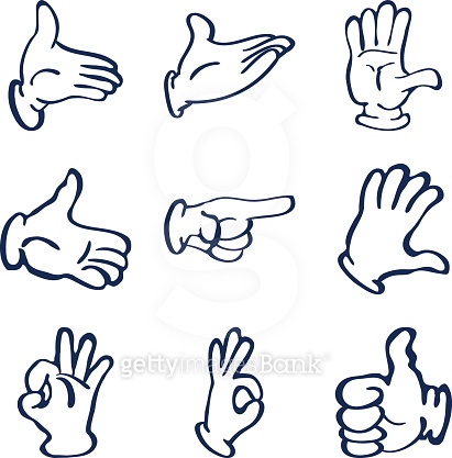 Cartoon gloved hands. Vector clip art 이미지 (466798706) - 게티이미지뱅크