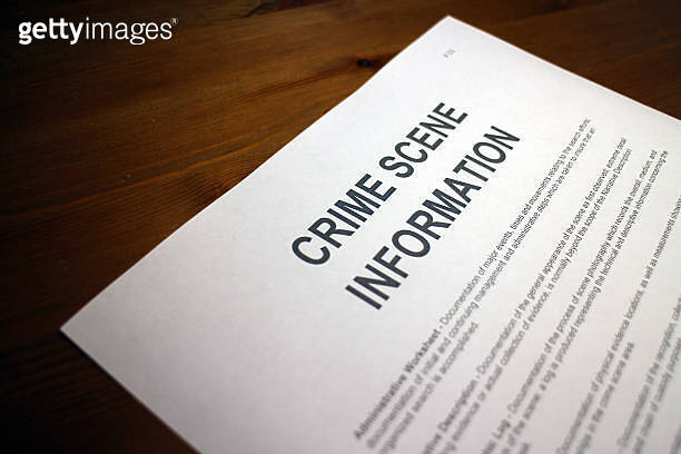 Crime Scene Paperwork (467376500) - 게티이미지뱅크