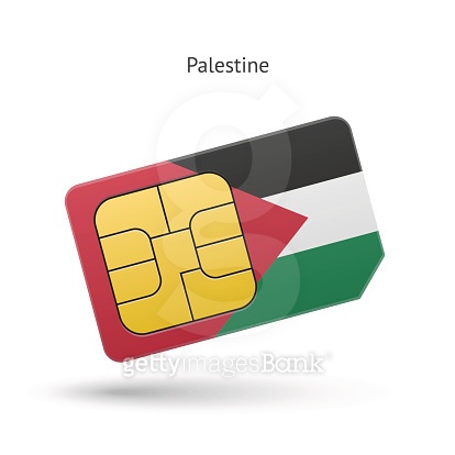Palestine mobile phone sim card with flag 이미지 (535332663) - 게티이미지뱅크
