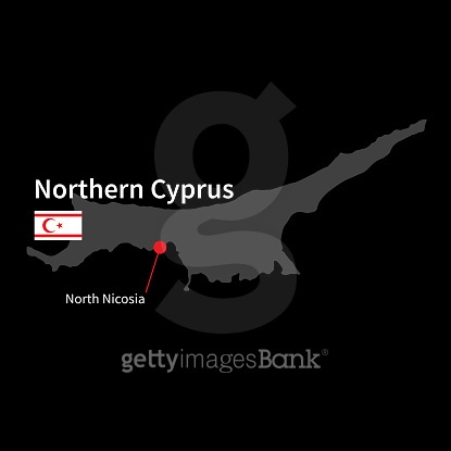 Detailed map of Northern Cyprus and capital city North Nicosia ...