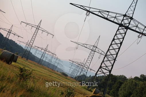 german high voltage pylons (480266770) - 게티이미지뱅크
