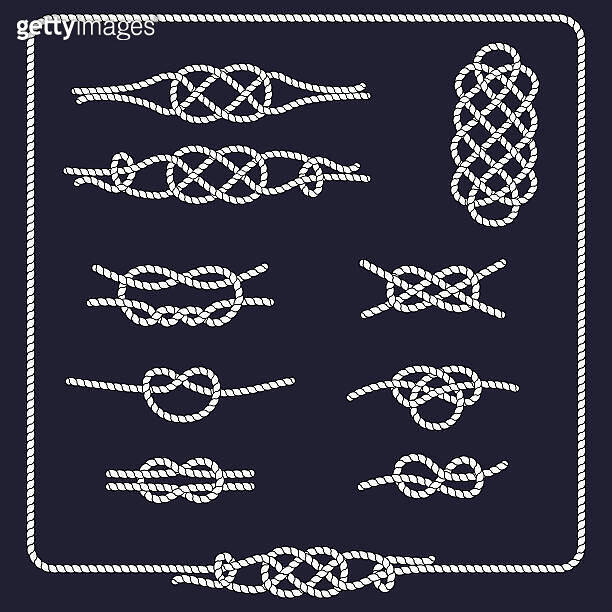 Marine symbol. Rope knots. (500588844) - 게티이미지뱅크