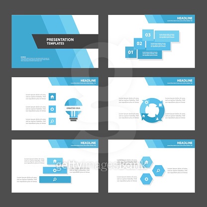 Blue theme Multipurpose Infographic elements presentation template flat ...