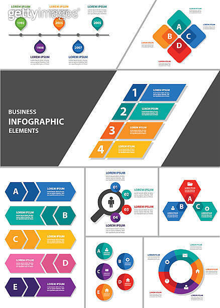 Multipurpose infographic element presentation Template 이미지 (483678182) - 게티이미지뱅크