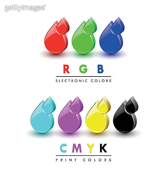 Rgb and cmyk icons (489310480) 일러스트, 무료 일러스트, 아이콘, 무료 아이콘 - 게티이미지뱅크