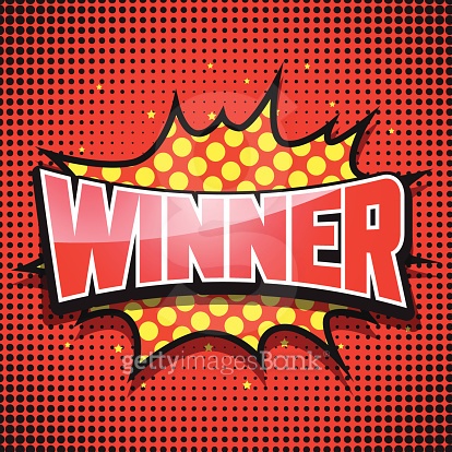 Winner. Comic Speech Red Bubble. Vector illustration (532464859) 일러스트 ...