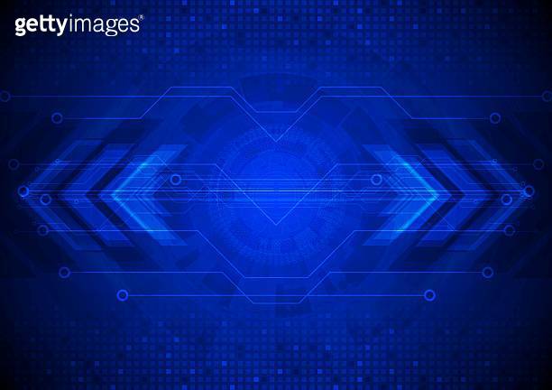 Dark tech background with circuit board and arrows 이미지 (478169098) - 게티 ...
