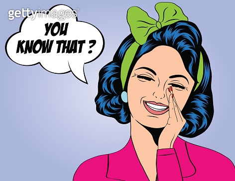 pop art cute retro woman in comics style laughing 이미지 (464776226) - 게티이미지뱅크