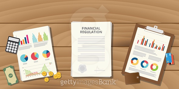 financial regulation with paper work 이미지 (497778854) - 게티이미지뱅크