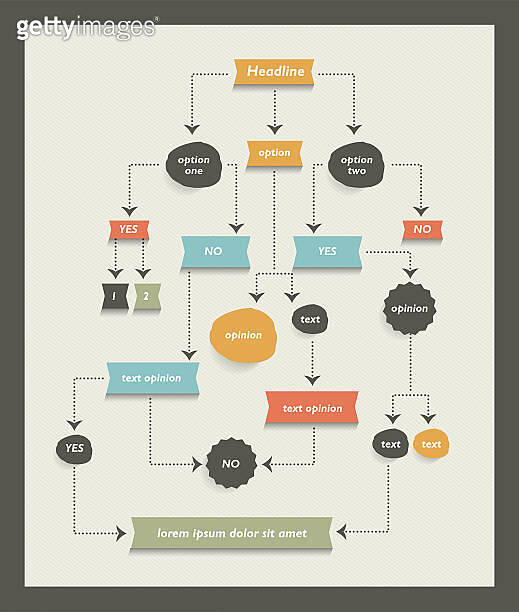 Flow chart diagram, scheme. Infographic algorithm element. 이미지 ...