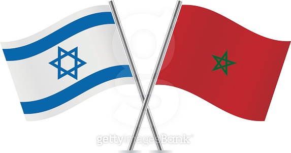 Israel and Morocco flags. Vector. 이미지 (486867814) - 게티이미지뱅크