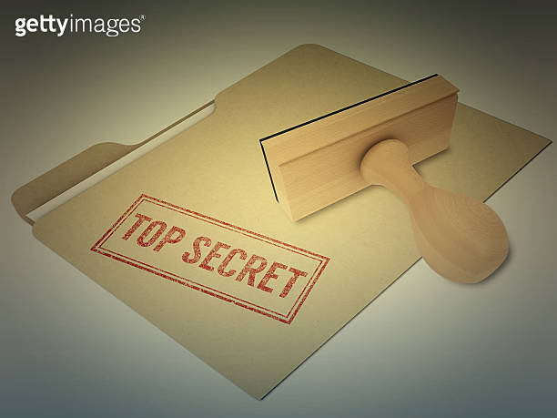 Top secret folder - rubber stamp (482849712) - 게티이미지뱅크