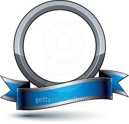 Heraldic 3d glossy blue and gray icon, web design 이미지 (484639968) - 게티이미지뱅크