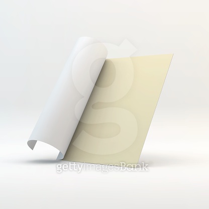 Blank page template for design layout. 3d vector illustration. 이미지 ...