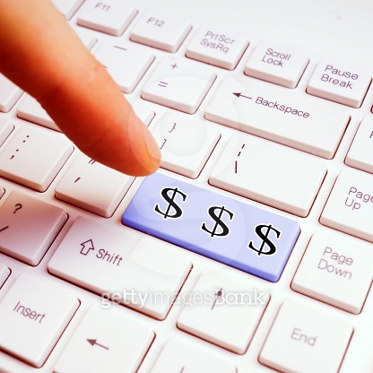 Keyboard with dollar sign button. electronic banking 이미지 (483106788 ...