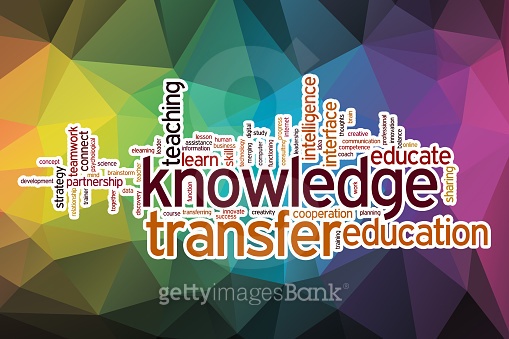 Knowledge transfer word cloud with abstract background 이미지 (477062642) - 게티이미지뱅크