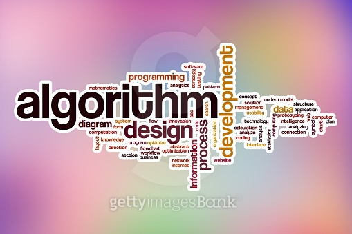 Algorithm word cloud with abstract background 이미지 (477065348) - 게티이미지뱅크
