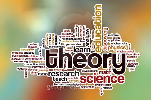 Theory word cloud with abstract background 이미지 (477120422) - 게티이미지뱅크