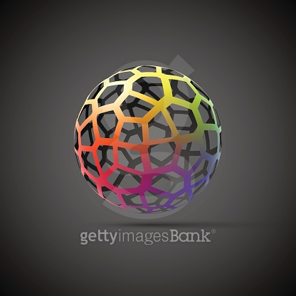 Colorful vector mesh sphere 이미지 (473037390) - 게티이미지뱅크