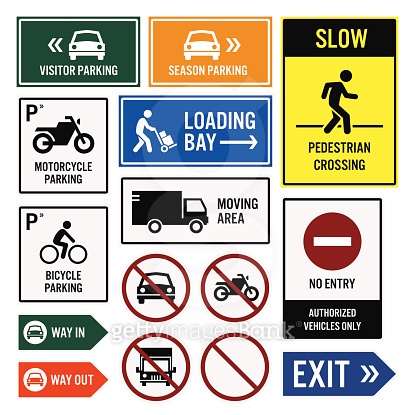 Parking Area Compound Signs Signboards 이미지 (468124106) - 게티이미지뱅크