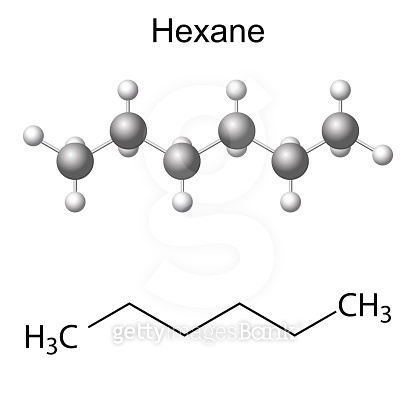 Chemical formula and model of hexane molecule (488117006) 일러스트, 무료 일러스트 ...