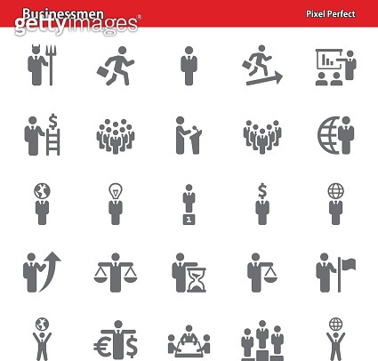 Businessmen Icons - Set 1 (519160382) 아이콘, 무료 아이콘 - 게티이미지뱅크