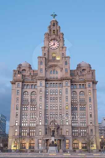 The iconic buildings of Liverpool, the Royal Liver Building 이미지 ...