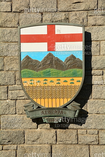 Alberta provincial coat of arms. 이미지 (616263090) - 게티이미지뱅크