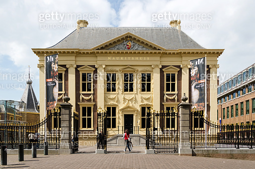 Tourist visit Mauritshuis Museum in The Hague (531858016) - 게티이미지뱅크