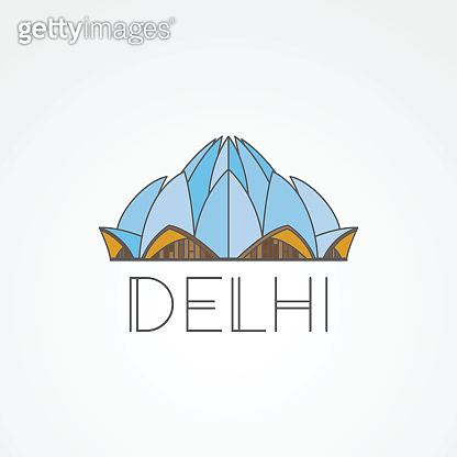 Lotus Temple - the symbol of India, Delhi (604810618) 일러스트, 무료 일러스트 ...