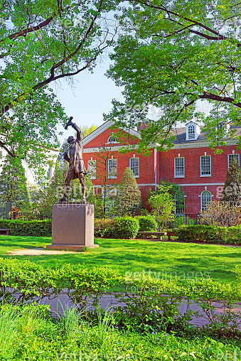 The Signer Statue in Signers Park in Philadelphia PA (612725272) - 게티이미지뱅크