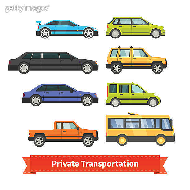 Private transportation. Various cars and vehicles 이미지 (505799638) - 게티이미지뱅크