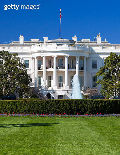 South Portico of the White House, Washington DC, USA. (503788512) - 게티이미지뱅크