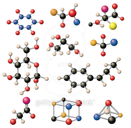 Molecular structure vector set. 이미지 (607498236) - 게티이미지뱅크