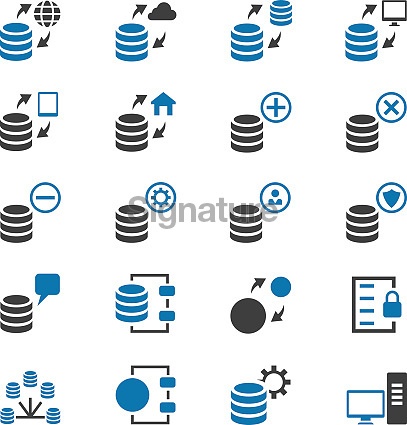 Database icon set (509176076) 일러스트, 무료 일러스트, 아이콘, 무료 아이콘 - 게티이미지뱅크