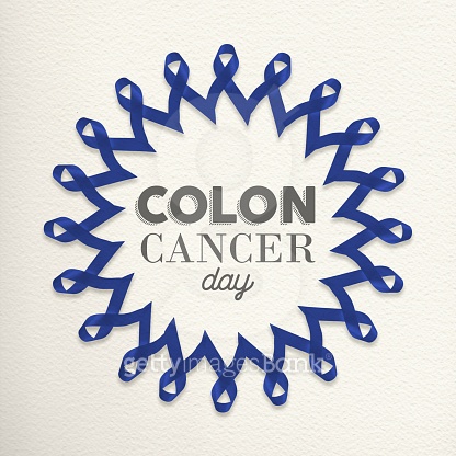 Colon cancer day awareness design made of ribbons 이미지 (578265524) - 게티이미지뱅크