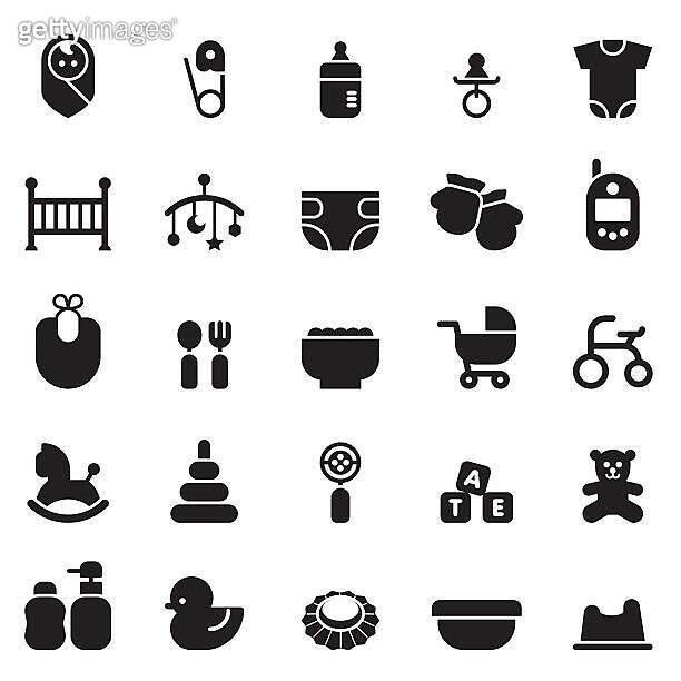 Baby icons [Black Edition] 이미지 (582315034) - 게티이미지뱅크