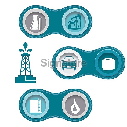 Transportation Fuel Infographic Borders With Icon Set (517737436) 일러스트 ...